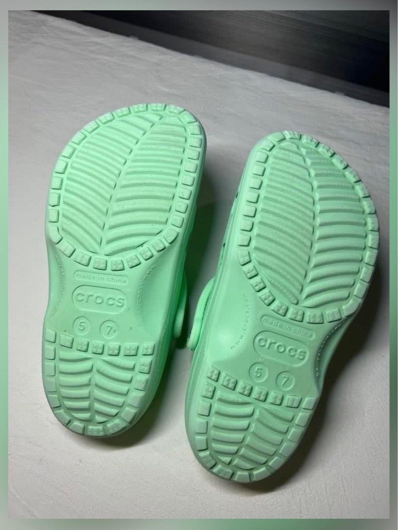 Pistachio Crocs Classic Clogs, Women's Fashion, Footwear, Slippers and ...