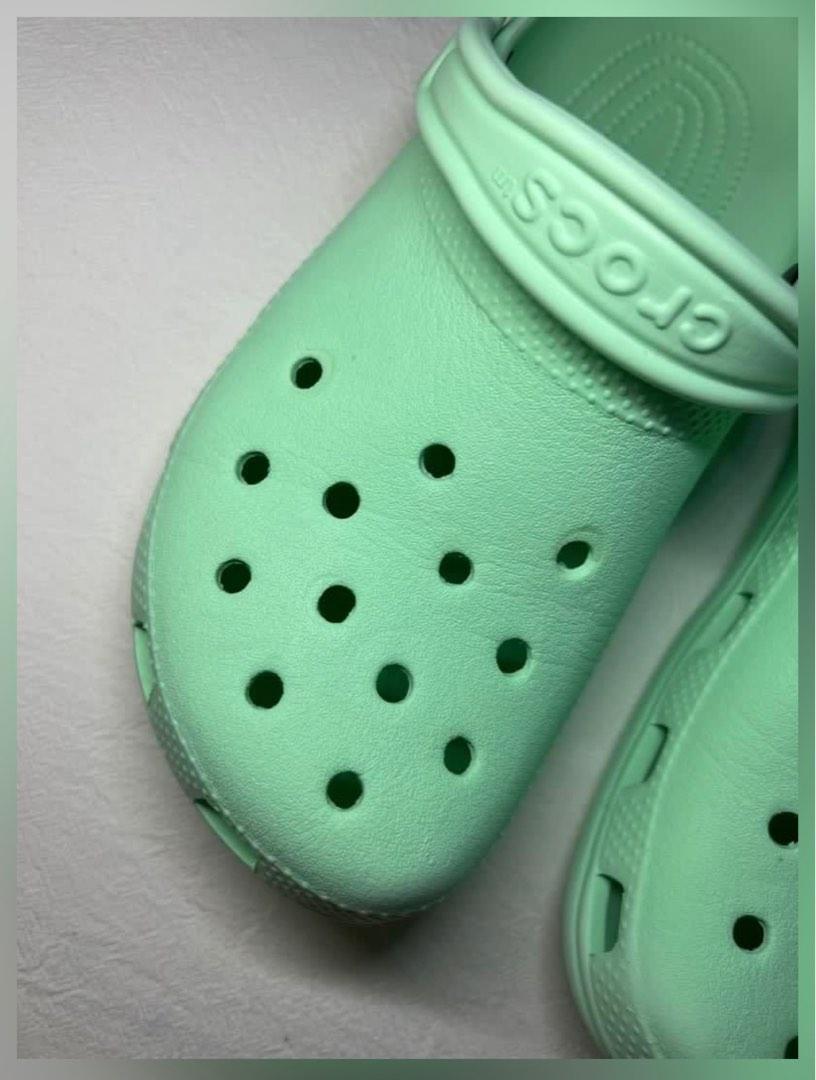 Pistachio Crocs Classic Clogs, Women's Fashion, Footwear, Slippers and ...