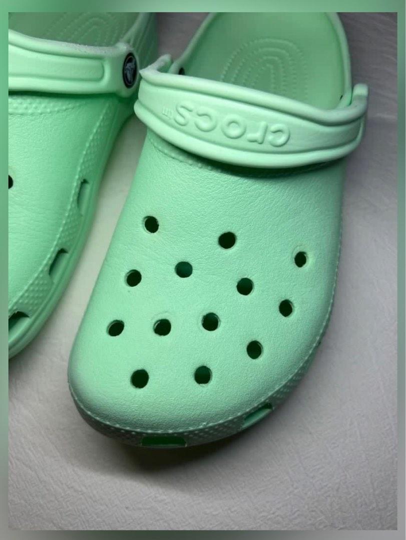 Pistachio Crocs Classic Clogs, Women's Fashion, Footwear, Slippers and ...