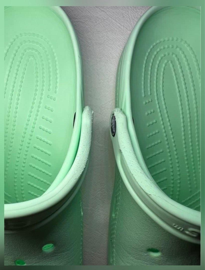 Pistachio Crocs Classic Clogs, Women's Fashion, Footwear, Slippers and ...