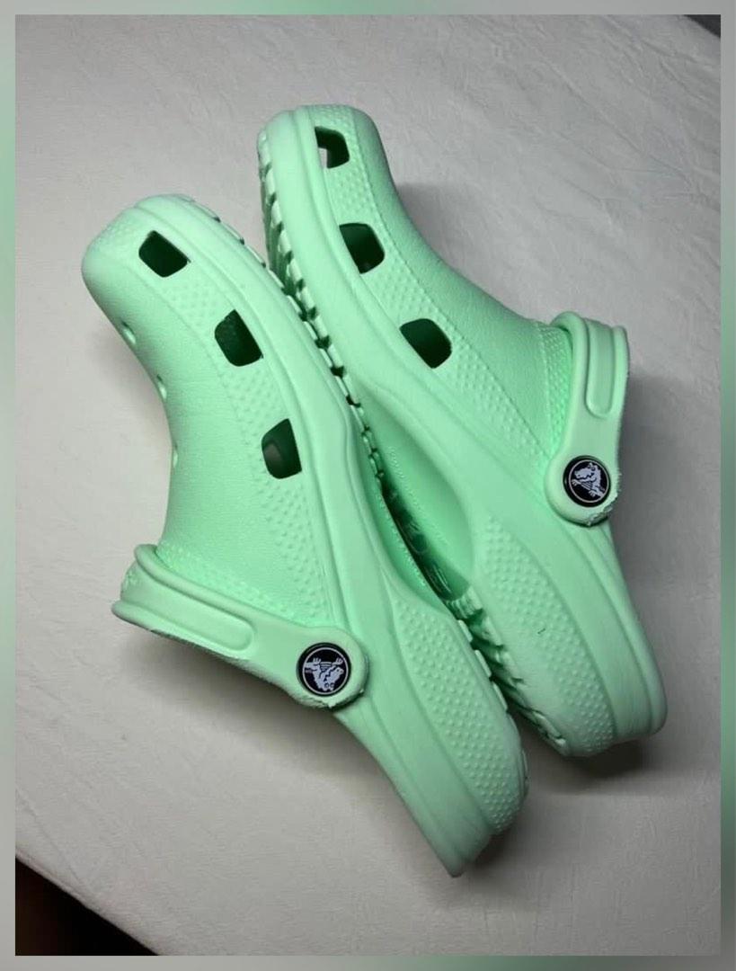 Pistachio Crocs Classic Clogs, Women's Fashion, Footwear, Slippers and ...