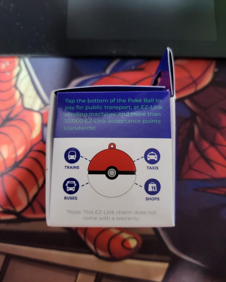 Poke Ball LED EZ-Link charm, Hobbies & Toys, Travel, Travel Essentials ...