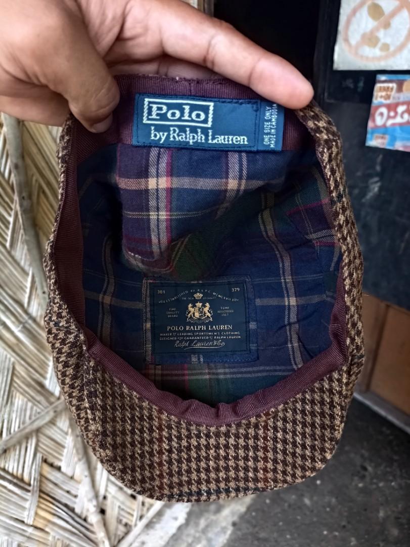 POLO RALPH LAUREN WOOL TWEED FLAT BERET CAP, Men's Fashion, Watches ...