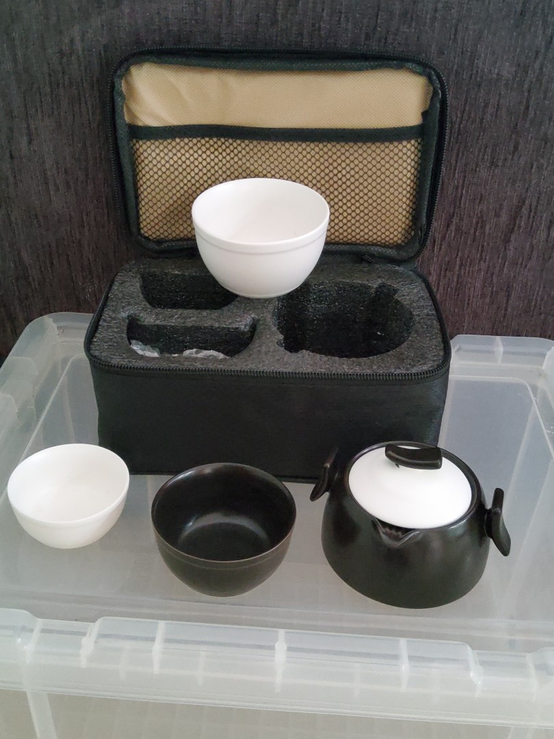 Portable Chinese Tea Set, Furniture & Home Living, Kitchenware ...