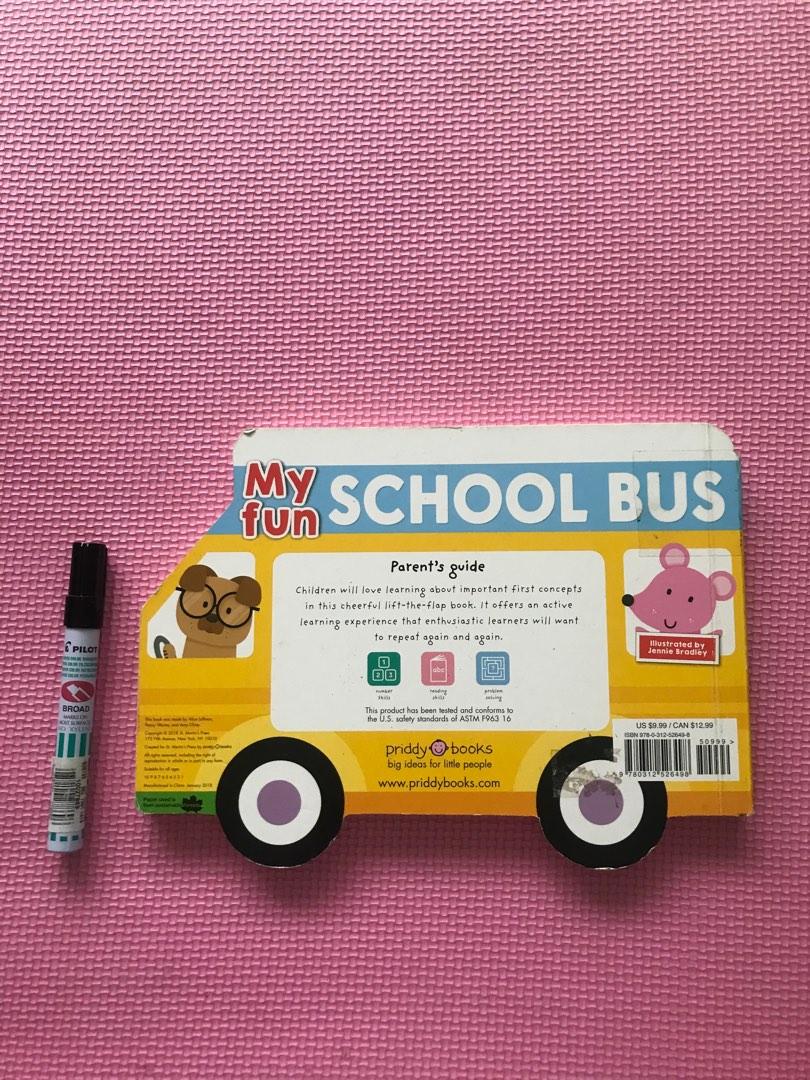 Priddy My Fun School Bus lift the flap boardbook, Hobbies & Toys, Books ...