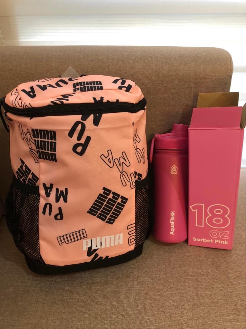 Puma Bundle Backpack and Tumblr, Women's Fashion, Bags & Wallets ...