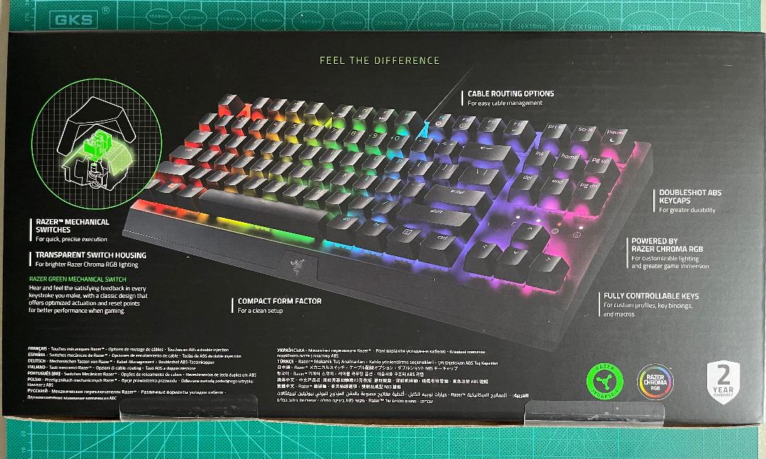 全新Razer BlackWidow V3 Tenkeyless 機械式電競鍵盤 (Green Switch), 電腦＆科技, 電腦周邊及配件 ...