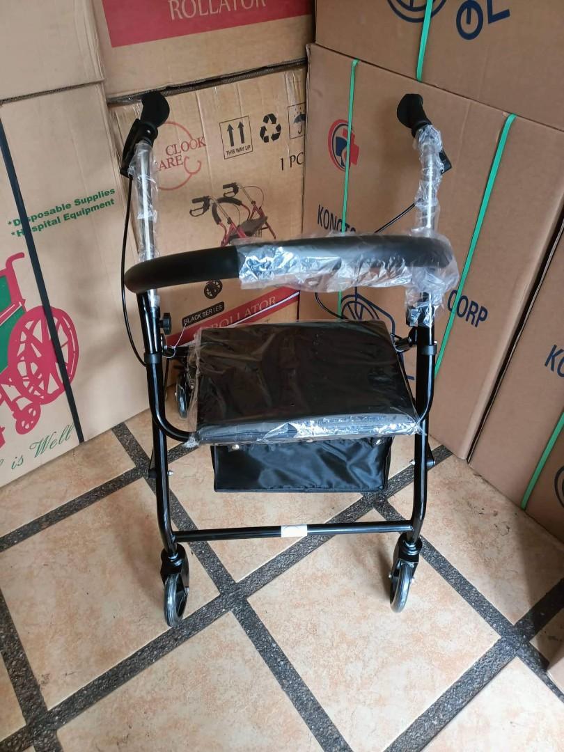 Rollator with out foot rest, Health & Nutrition, Assistive ...