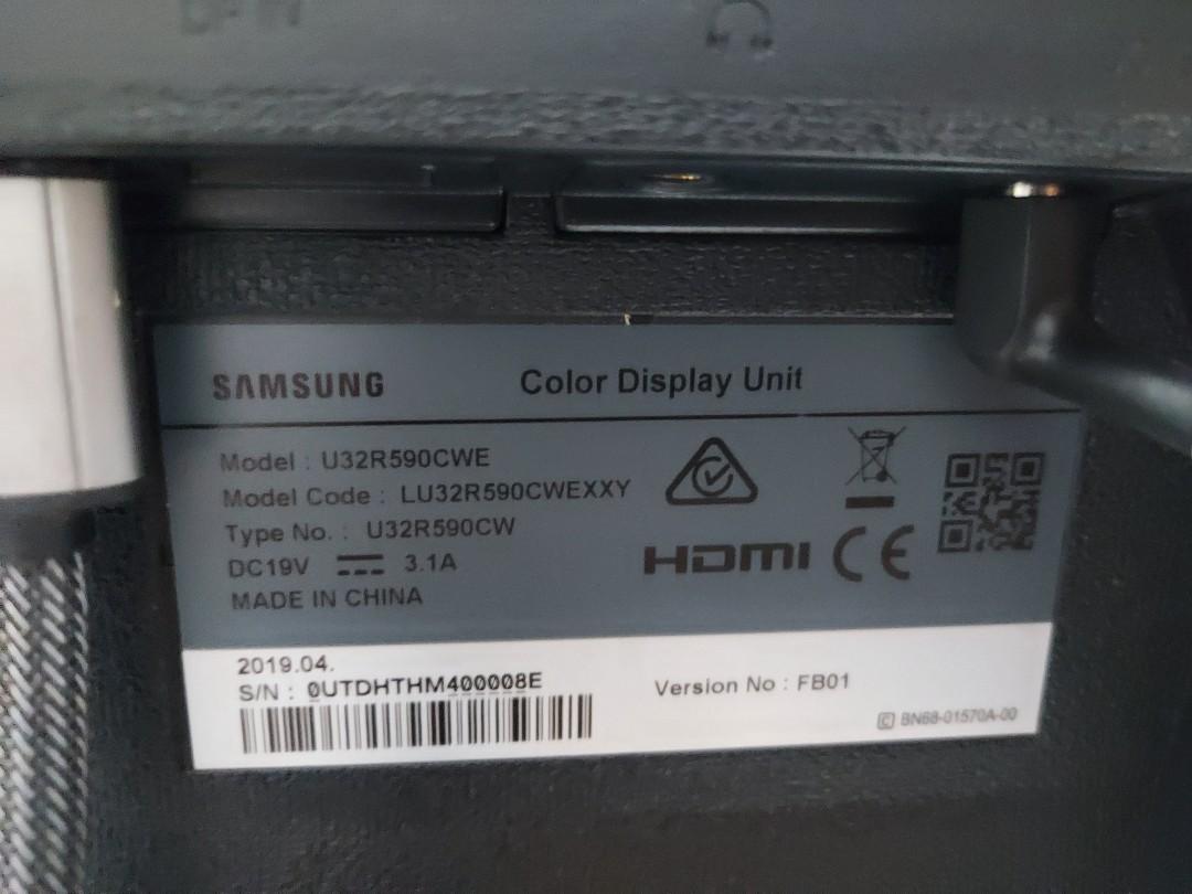 Samsung 32inch UHD monitor curve, Computers & Tech, Parts & Accessories ...