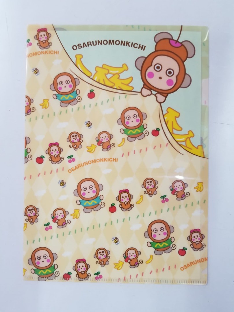 Sanrio Monkichi A4 File, 興趣及遊戲, 手作＆自家設計, 文具 - Carousell
