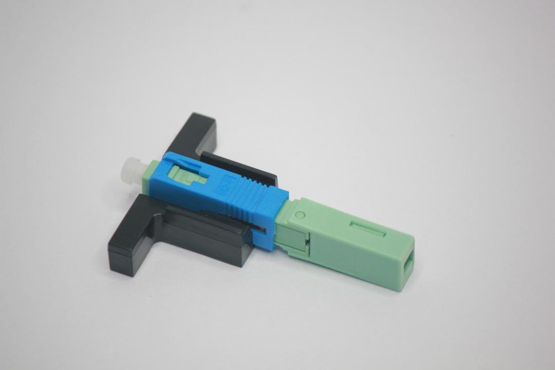 SC/ UPC CONNECTOR BUTERFLY SHAPE, FIBER OPTIC FAST CONNECTOR, FTTH ...