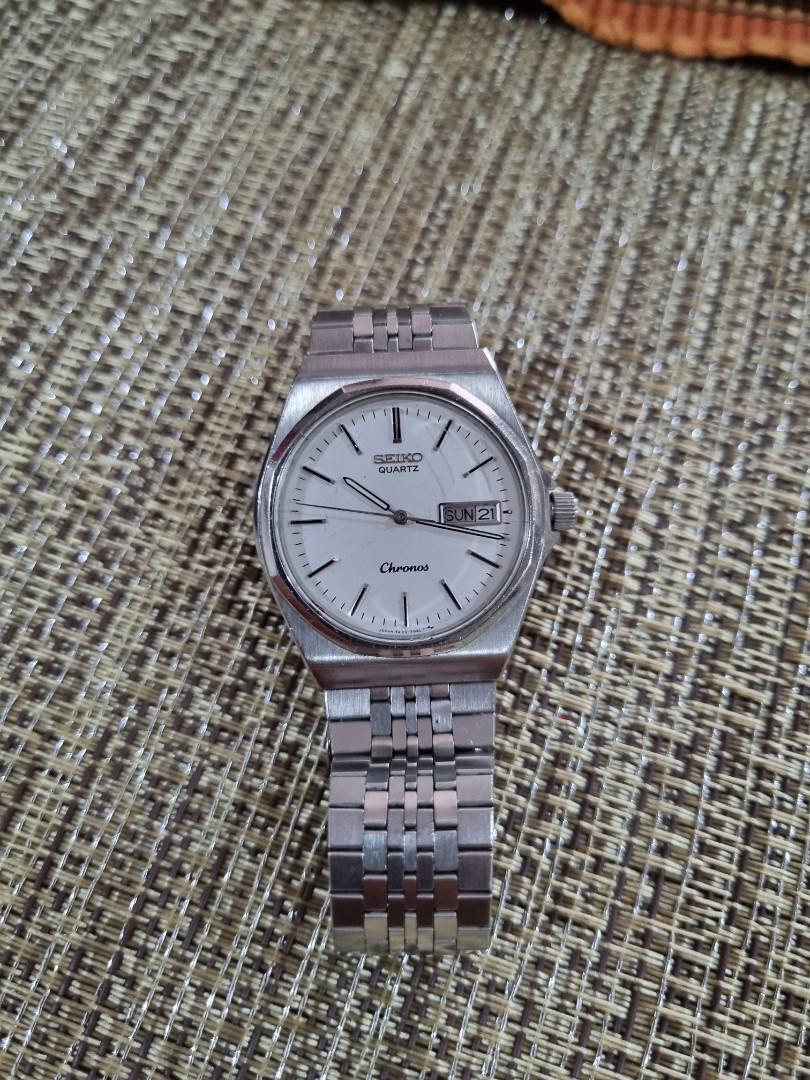 Seiko Chronos Quartz Vintage, Luxury, Watches on Carousell