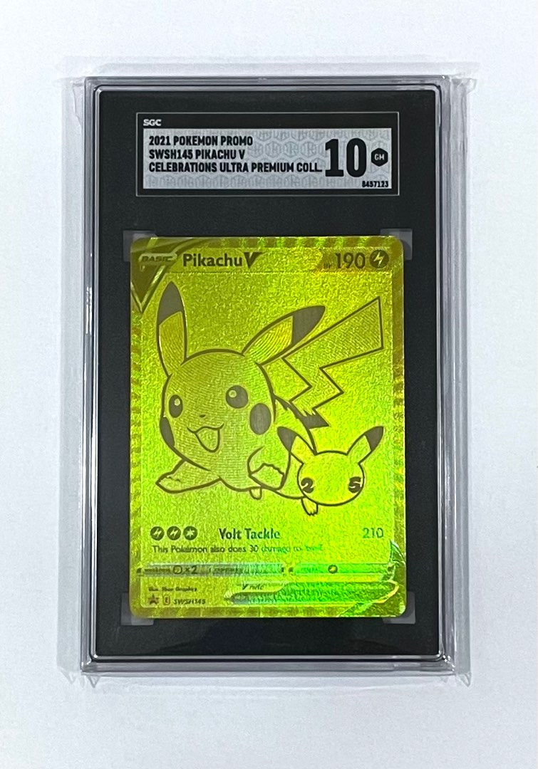 SGC 10 Pikachu V - 2021 Pokemon Celebrations Ultra Premium Collection (Not PSA/BGS/CGC), Hobbies ...