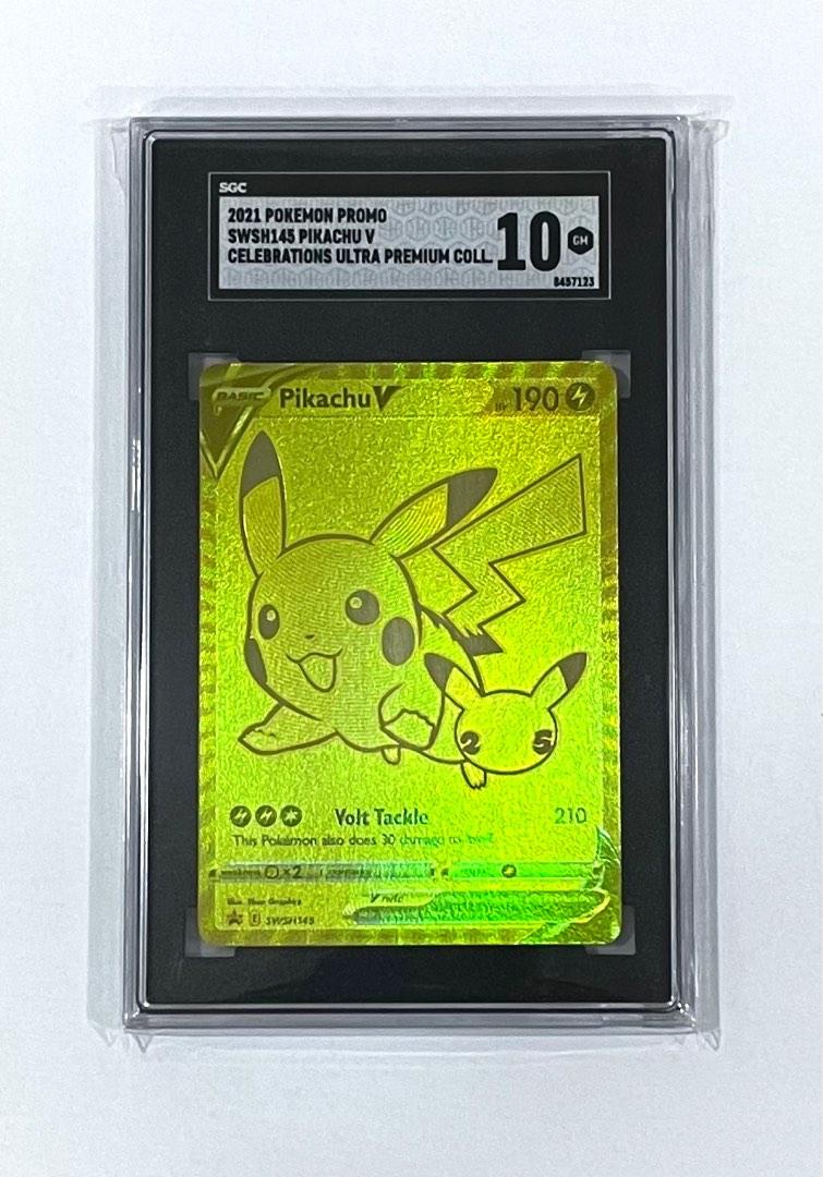 SGC 10 Pikachu V - 2021 Pokemon Celebrations Ultra Premium Collection ...