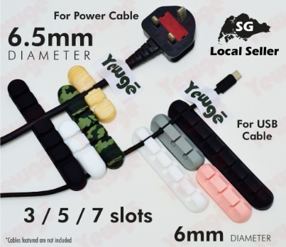 Silicone Cable Holder and Organiser for Desktop & In Car Cable ...