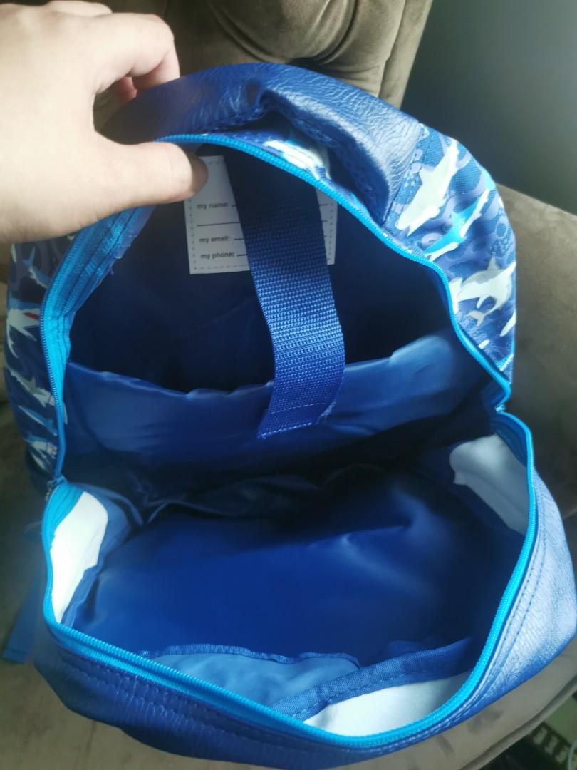 Smiggle Flow Blue Shark Classic Backpack, Men's Fashion, Bags ...