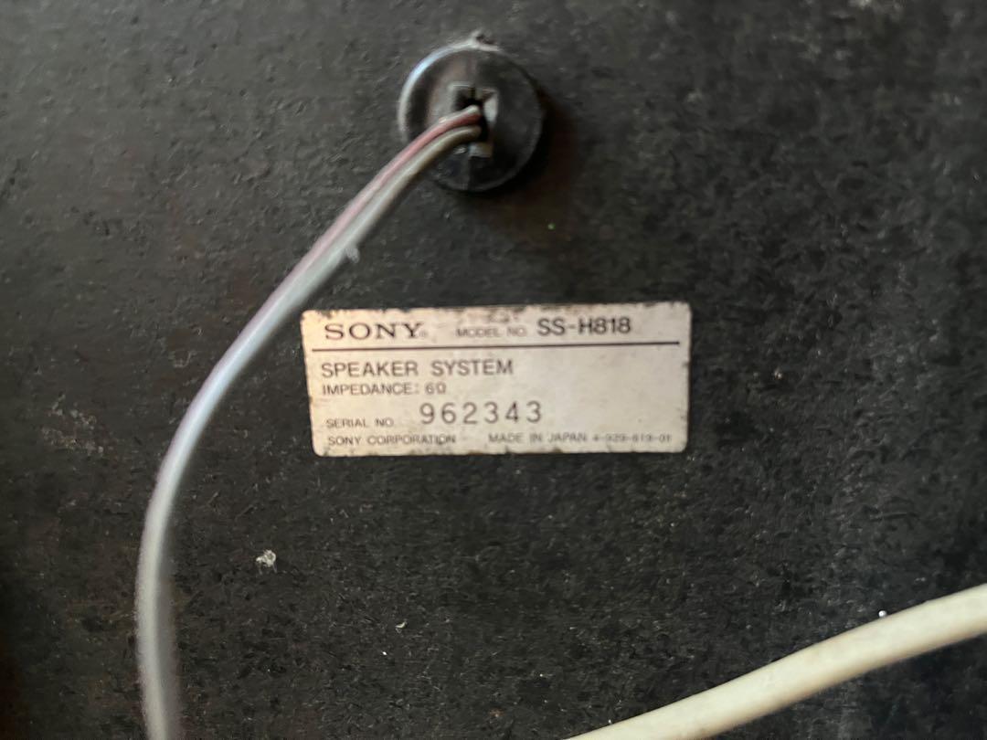 SONY FH-818R Compact Hi Density System Speakers with Radio and Cassette, Audio, Soundbars ...