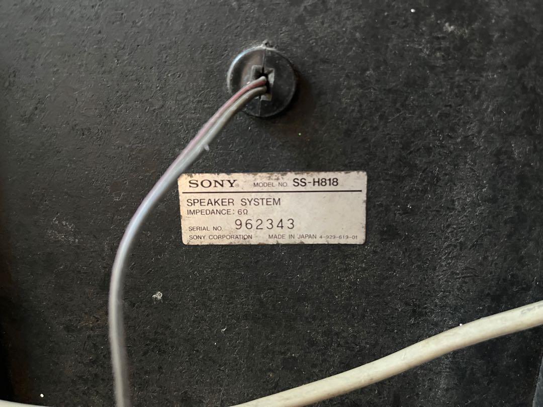 SONY FH-818R Compact Hi Density System Speakers with Radio and Cassette ...