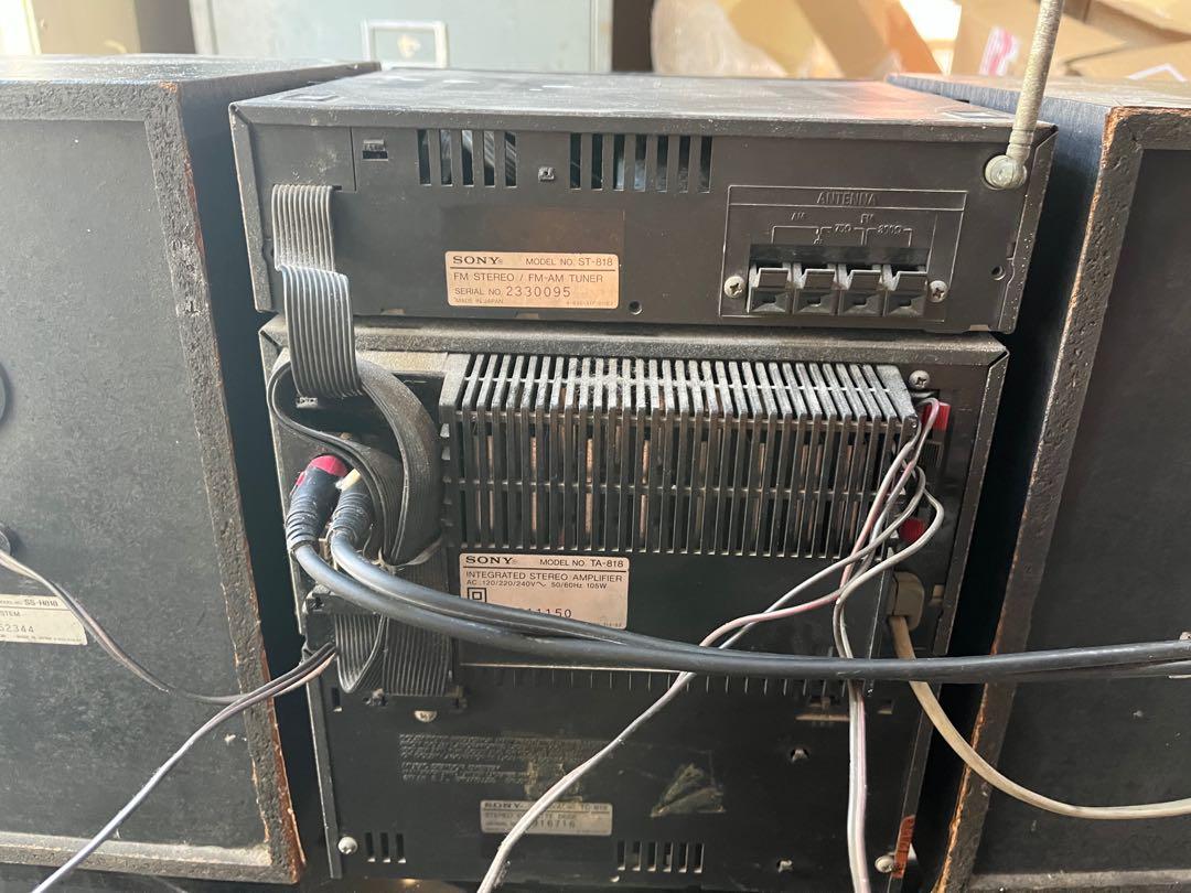 SONY FH-818R Compact Hi Density System Speakers with Radio and Cassette, Audio, Soundbars ...