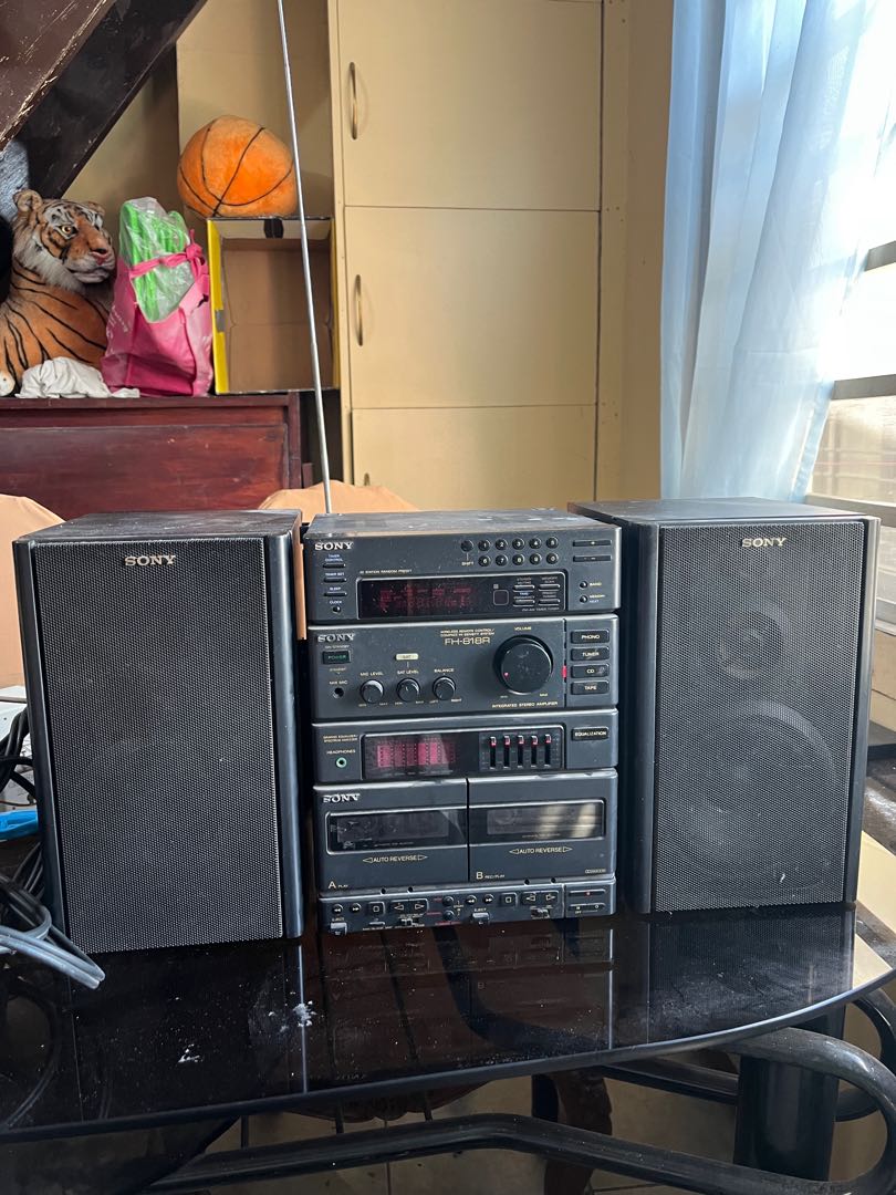SONY FH-818R Compact Hi Density System Speakers with Radio and Cassette ...