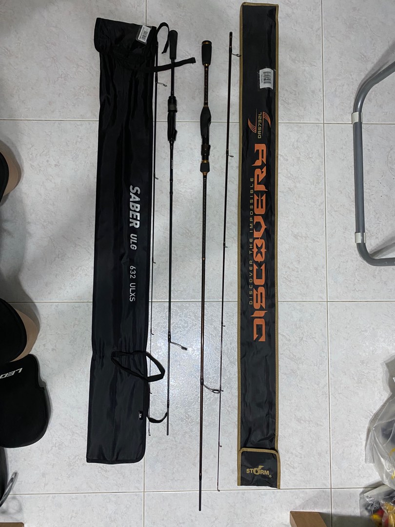 Storm Discovery 732l & Daiwa Saber 634Ulg, Sports Equipment, Fishing on ...
