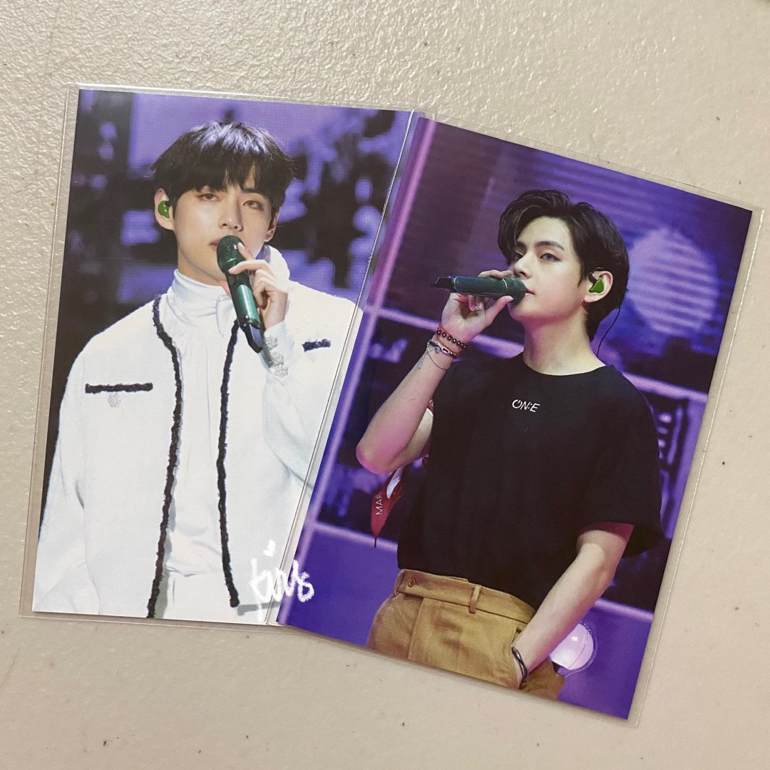 taehyung mic badge photocards, Hobbies & Toys, Memorabilia ...