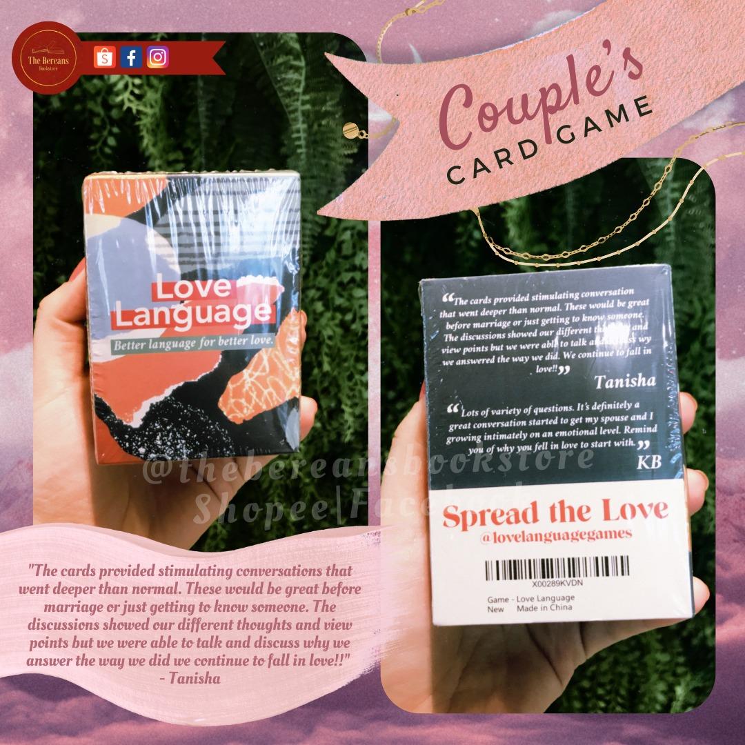 Love Language CARD GAMES | christian games, couples, friends ...