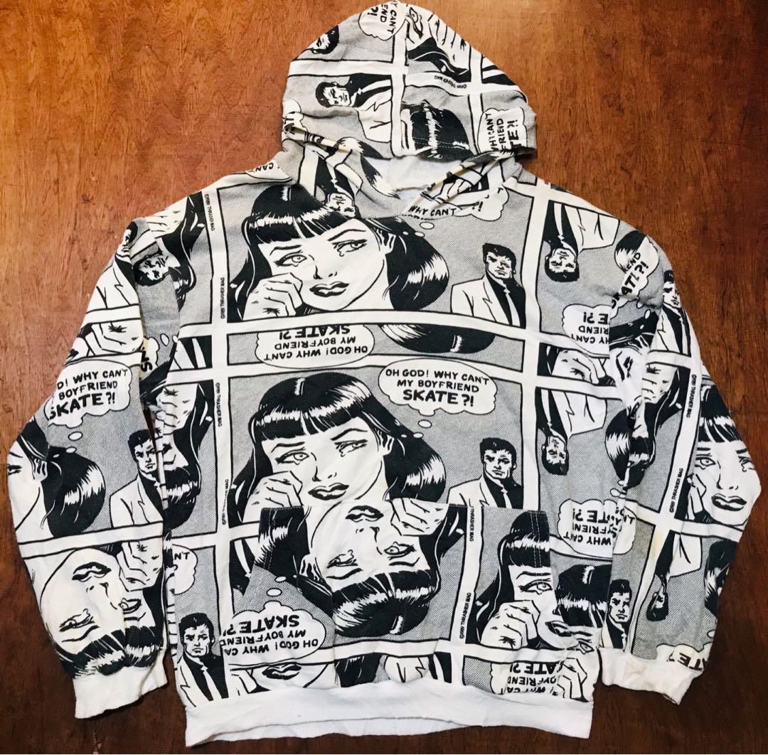 THRASHER MAGAZINE SKATE AOP HOODIE JACKET, Men's Fashion, Coats ...