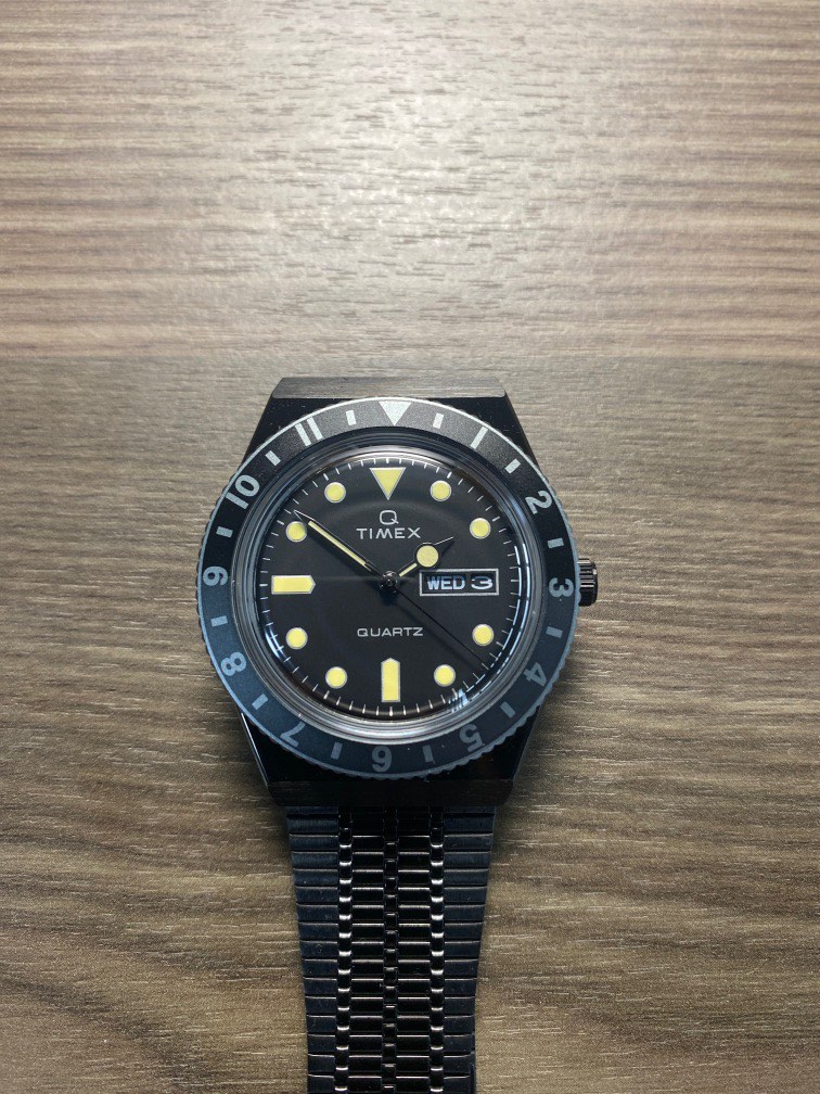 Timex Reissue 38mm Stainless Steel Watch Black, Men's Fashion, Watches & Accessories, Watches on ...