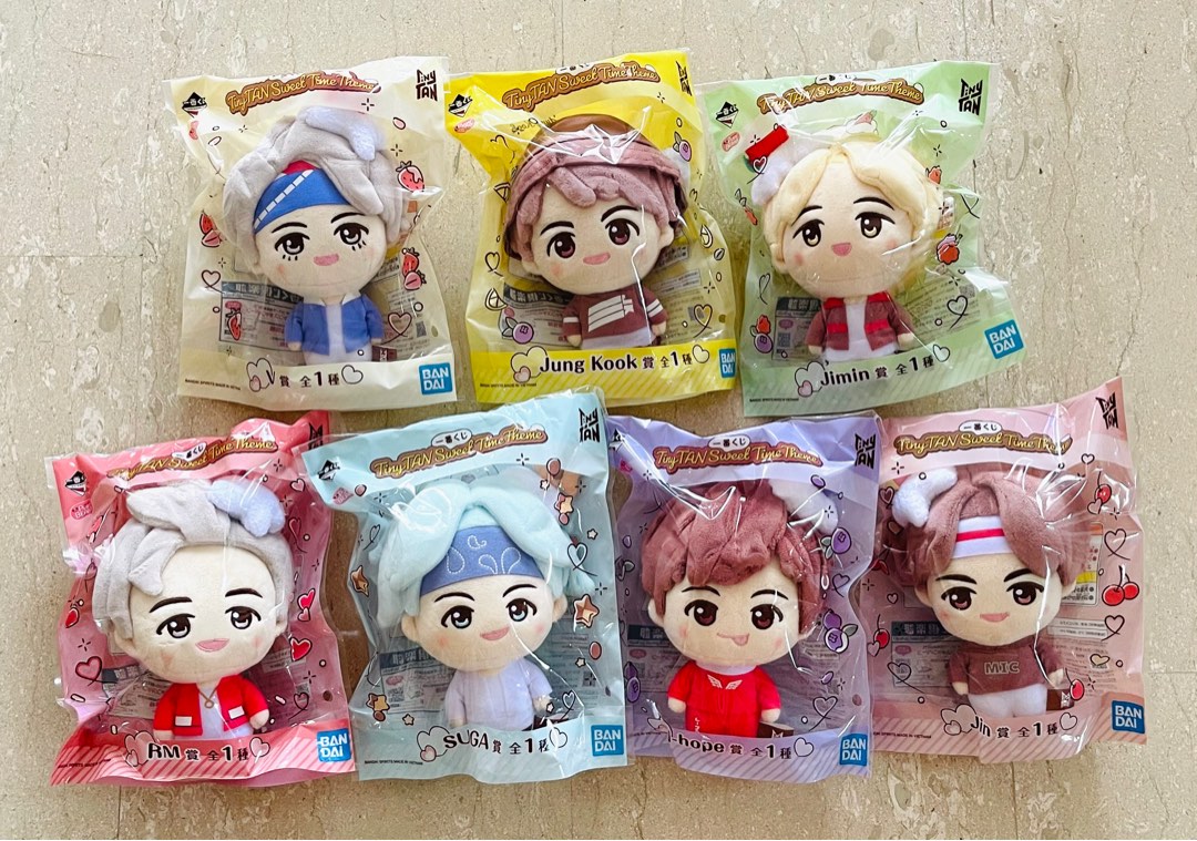 Tinytan Sweet Time Theme kuji set of plush toy, Hobbies & Toys ...