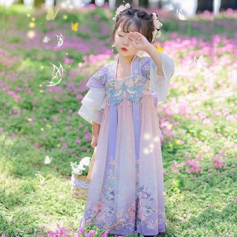Traditional Chinese Han Fu for Girls (4T), mid autumn festival, CNY ...