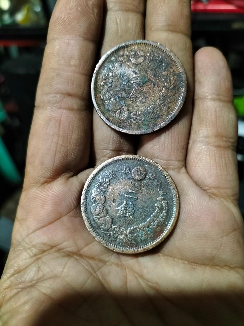 Vintage japanese coin 2 sen, Hobbies & Toys, Memorabilia & Collectibles ...