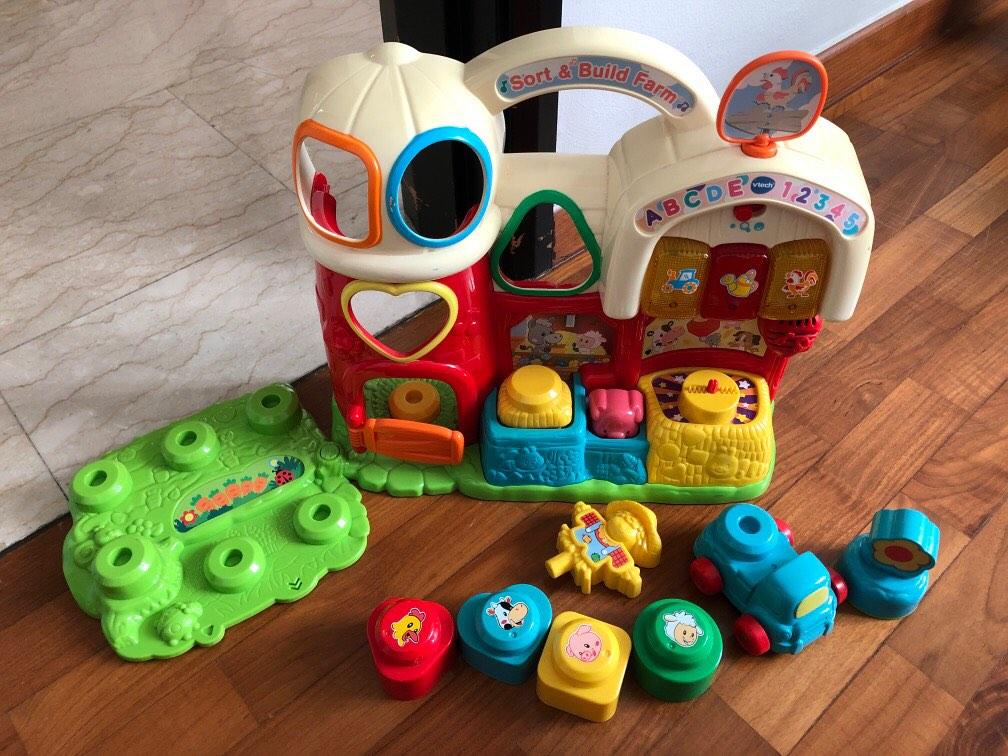 Vtech - Sort & Build Farm, Babies & Kids, Infant Playtime on Carousell