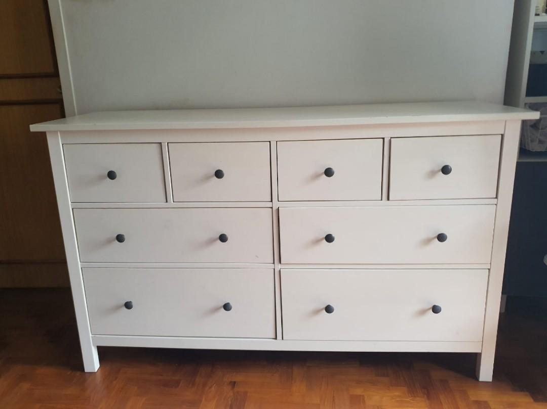 White Ikea hemnes drawers, Furniture & Home Living, Furniture, Shelves ...