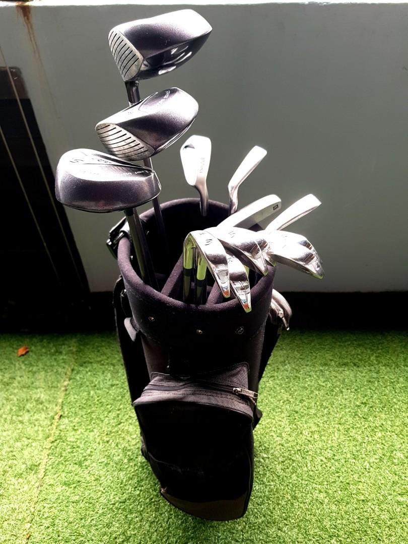 Wilson Golf Club Set + Golf Bag, Sports Equipment, Sports & Games, Golf ...