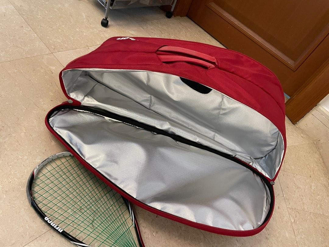 Wilson Roger Federer Racquet Bag Red, Sports Equipment, Other Sports ...