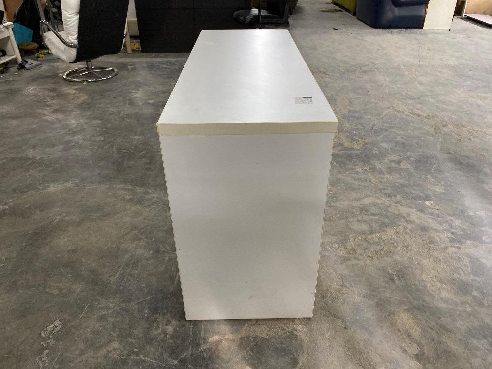 Wooden Office Table with 4 Drawers White Colour / Meja Pejabat Kayu ...