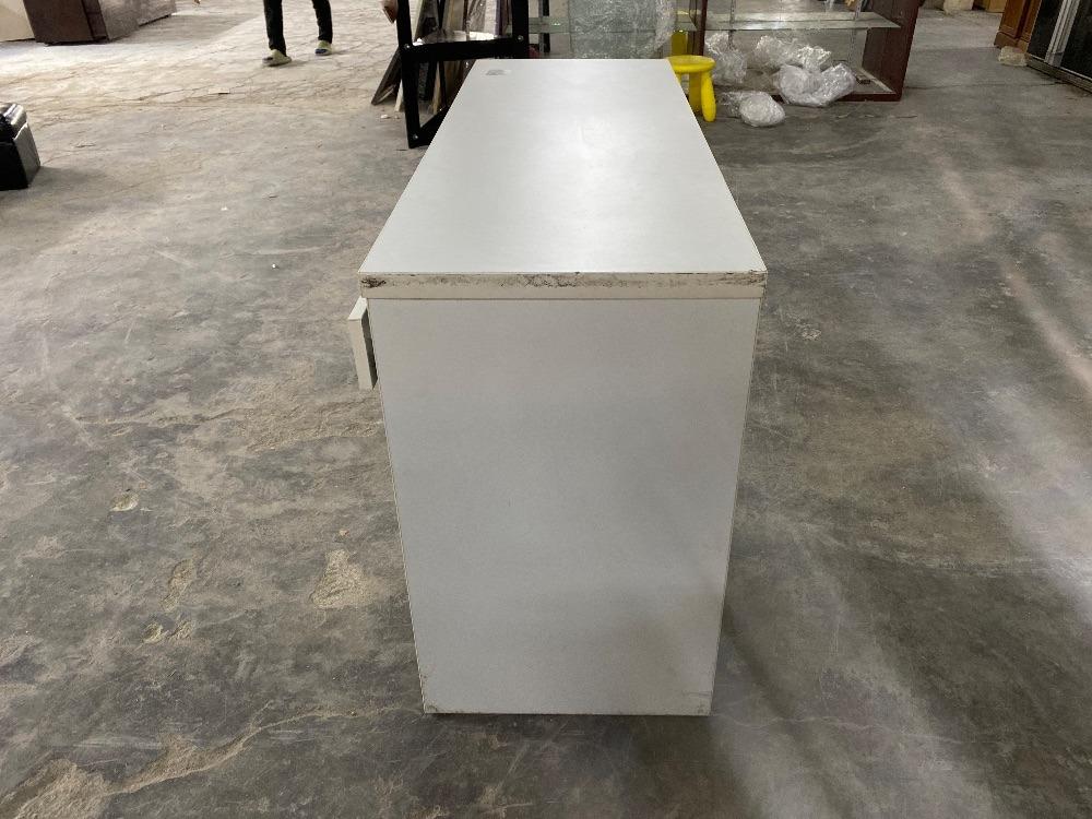 Wooden Office Table with 4 Drawers White Colour / Meja Pejabat Kayu ...