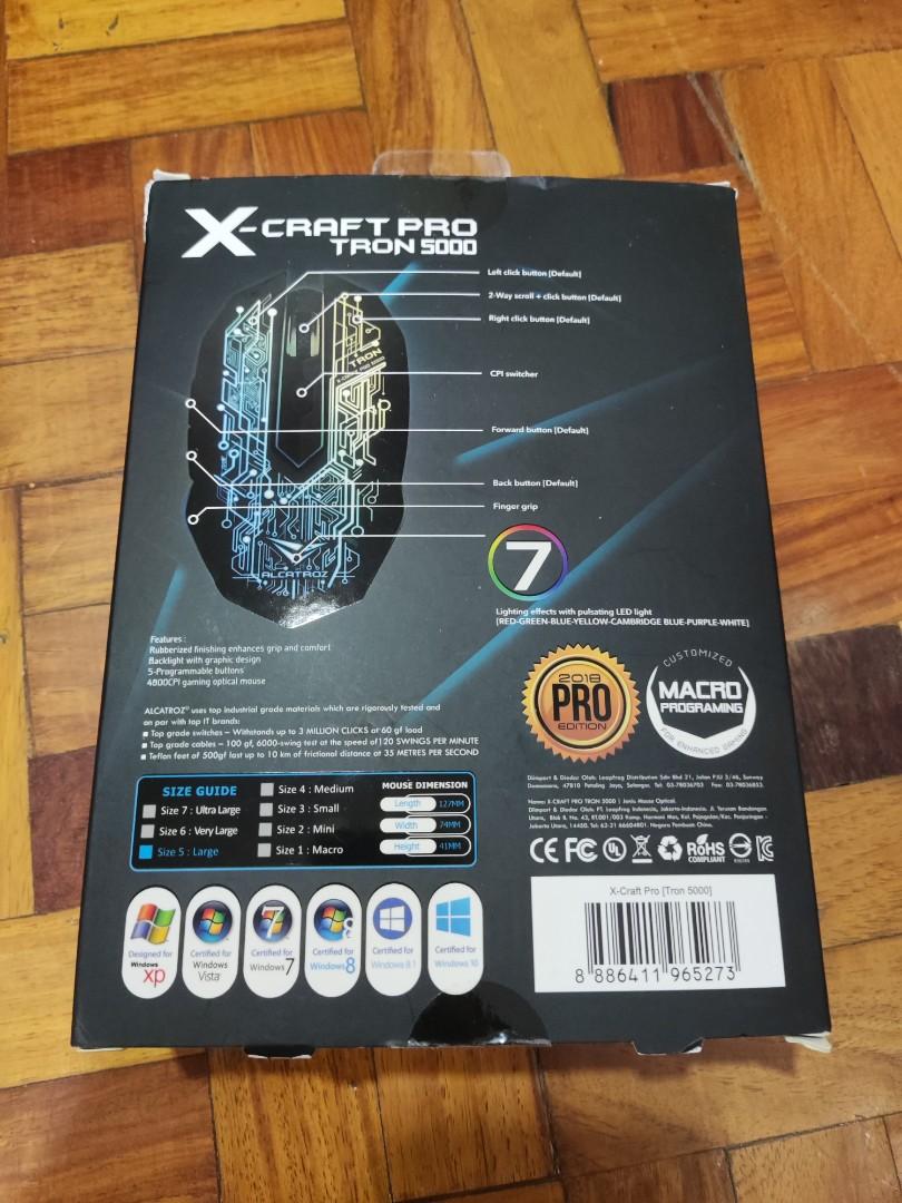 X-Craft Pro TRON 5000 Gaming Mouse, Computers & Tech, Parts ...