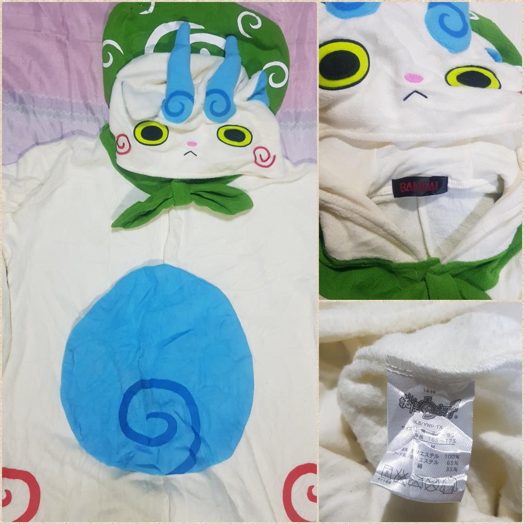 Yo-Kai Watch Komasan Kigurumi Plush Pajamas Bandai Cosplay Yokai ...