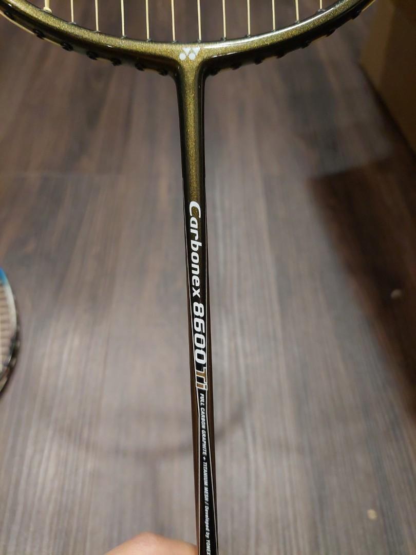 Yonex Carbonex 8600 Ti Badminton Racket, Sports Equipment, Sports & Games, Racket & Ball Sports ...