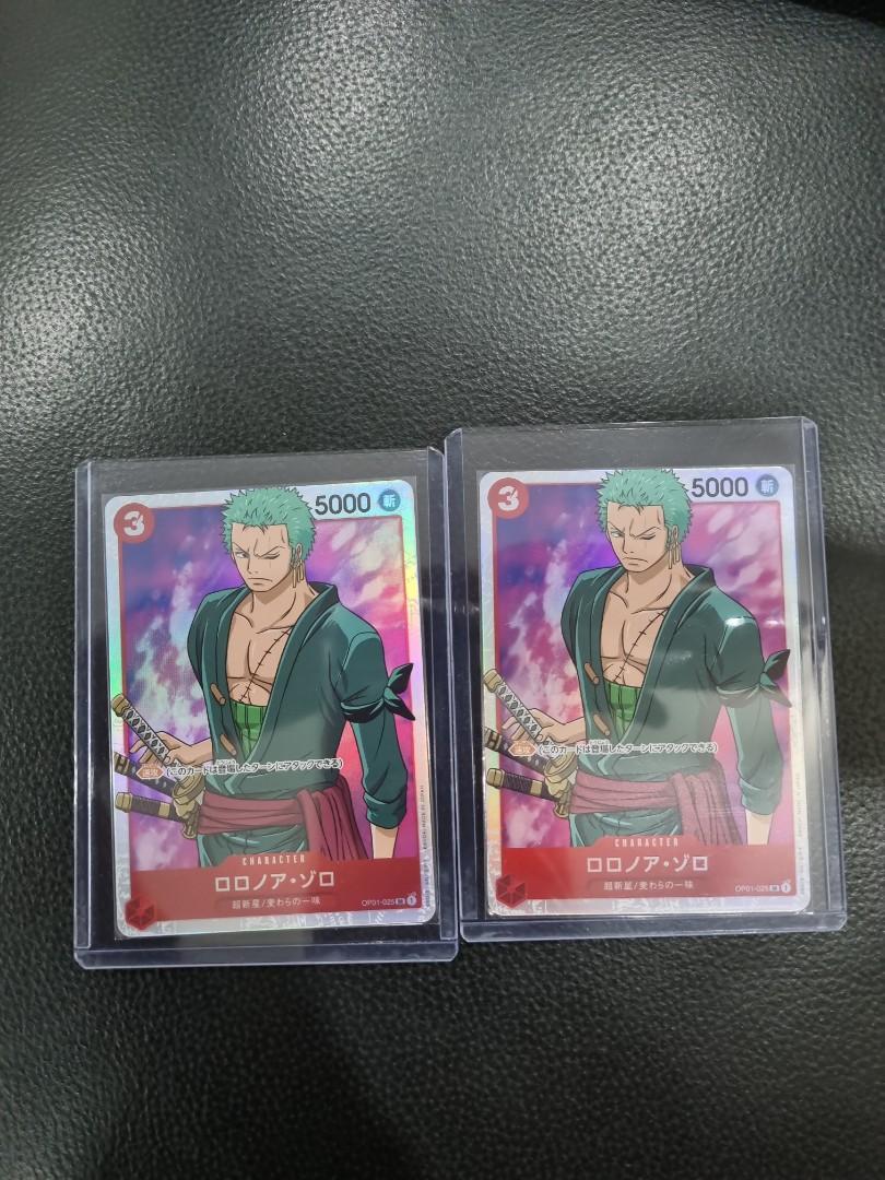 Zoro one piece card game tcg, Hobbies & Toys, Toys & Games on Carousell