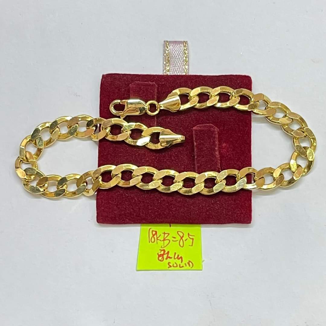 18K Saudi Gold cadena bracelet, Women's Fashion, Jewelry & Organizers ...