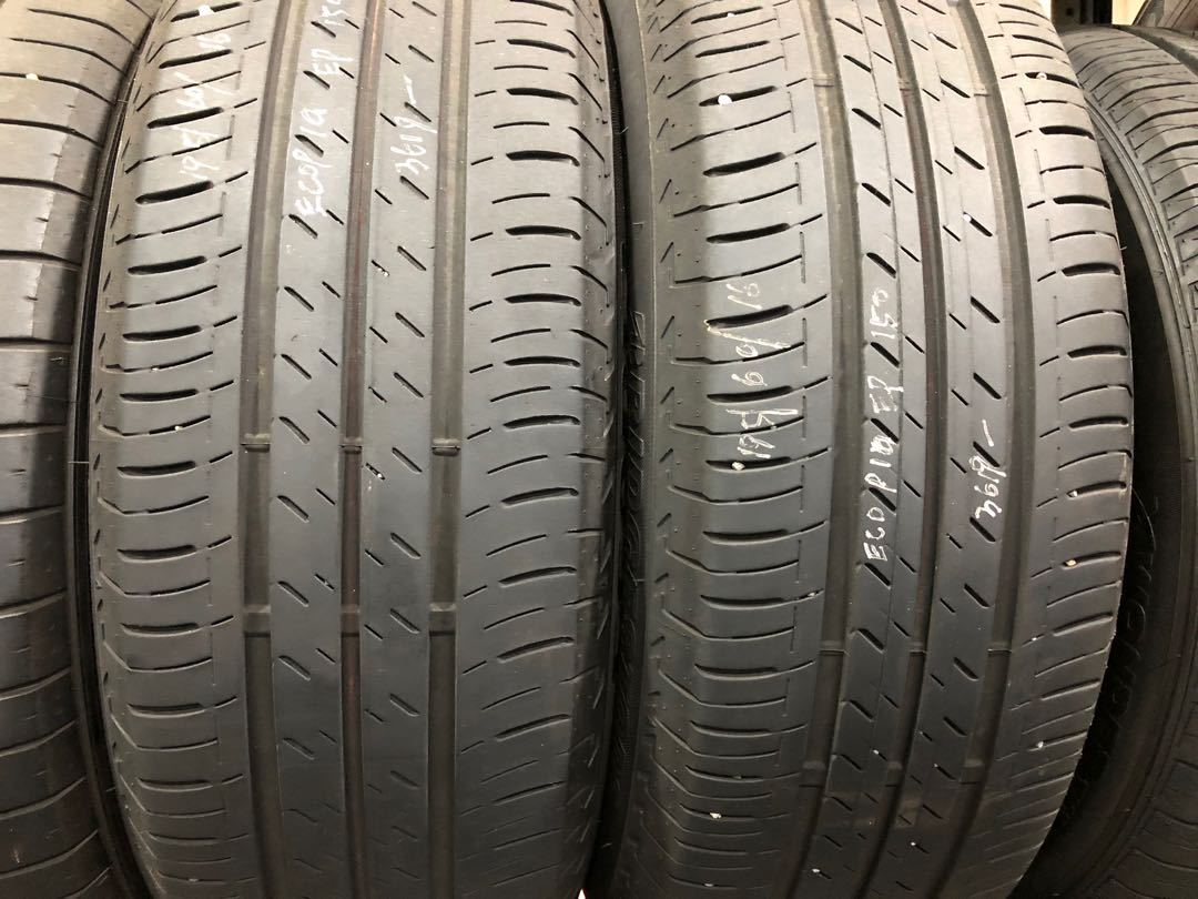2pcs 195/60/16 Bridgestone used tyre (80%), Car Accessories, Tyres ...