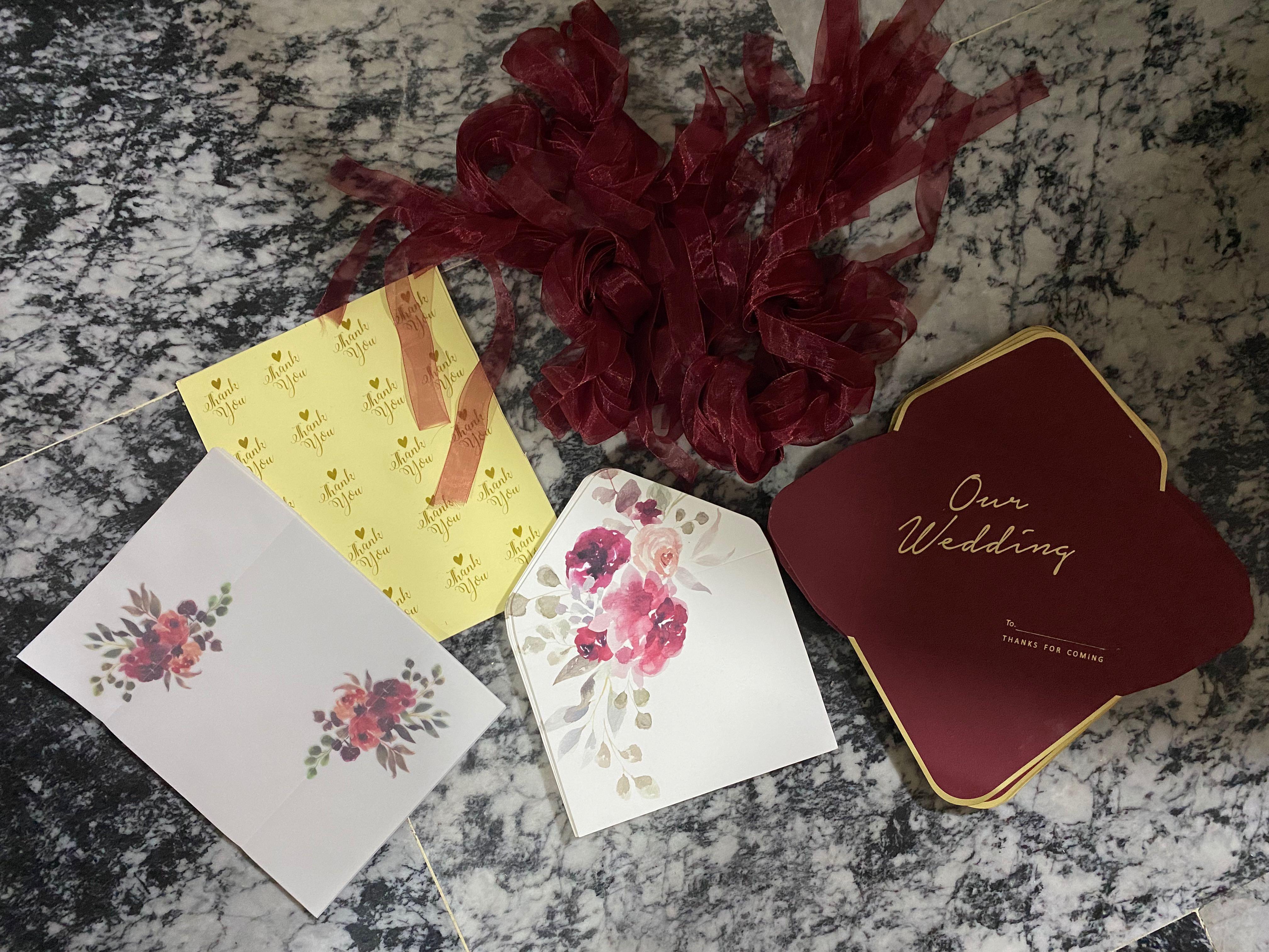 35pcs Wedding Invitation envelope set, Hobbies & Toys, Stationery ...
