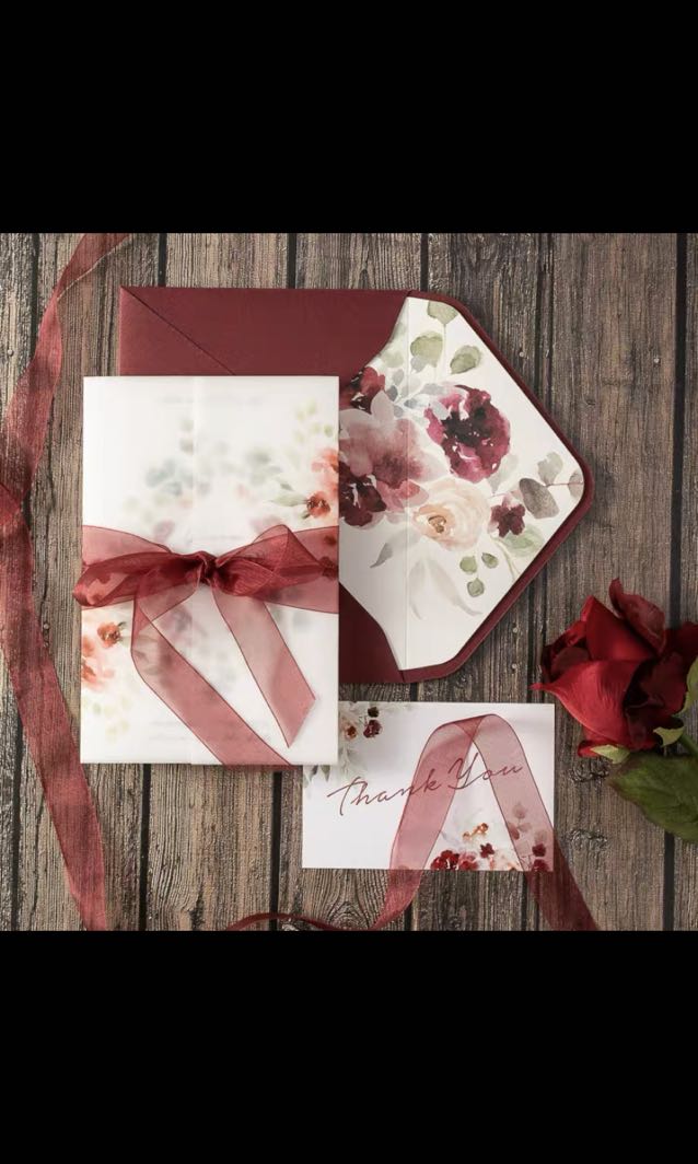 35pcs Wedding Invitation envelope set, Hobbies & Toys, Stationery ...