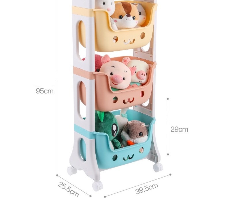 3 Layer Cartoon Toy Storage Cabinet, Furniture & Home Living, Home ...