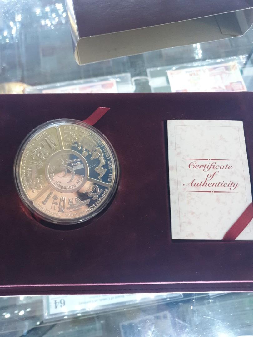 5 Ounce Tripartite Fan-shaped Silver Proof coins set, Hobbies & Toys ...