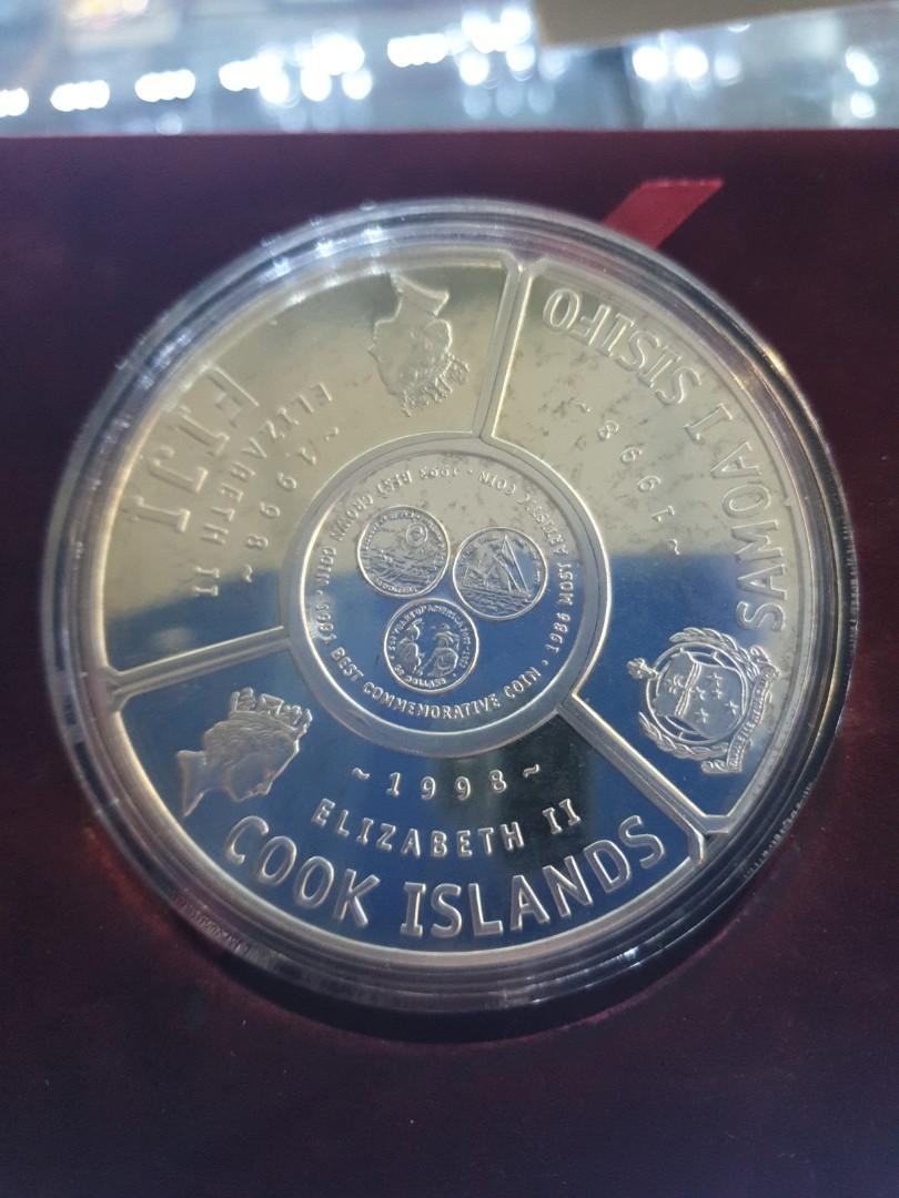 5 Ounce Tripartite Fan-shaped Silver Proof coins set, Hobbies & Toys ...