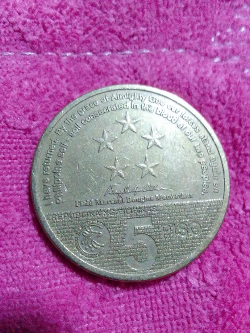 5 peso commemorative coin, Hobbies & Toys, Memorabilia & Collectibles ...